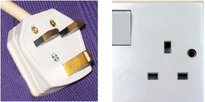 Steckersystem Typ G - Eigenschaften, Kompatibilität - Adapter